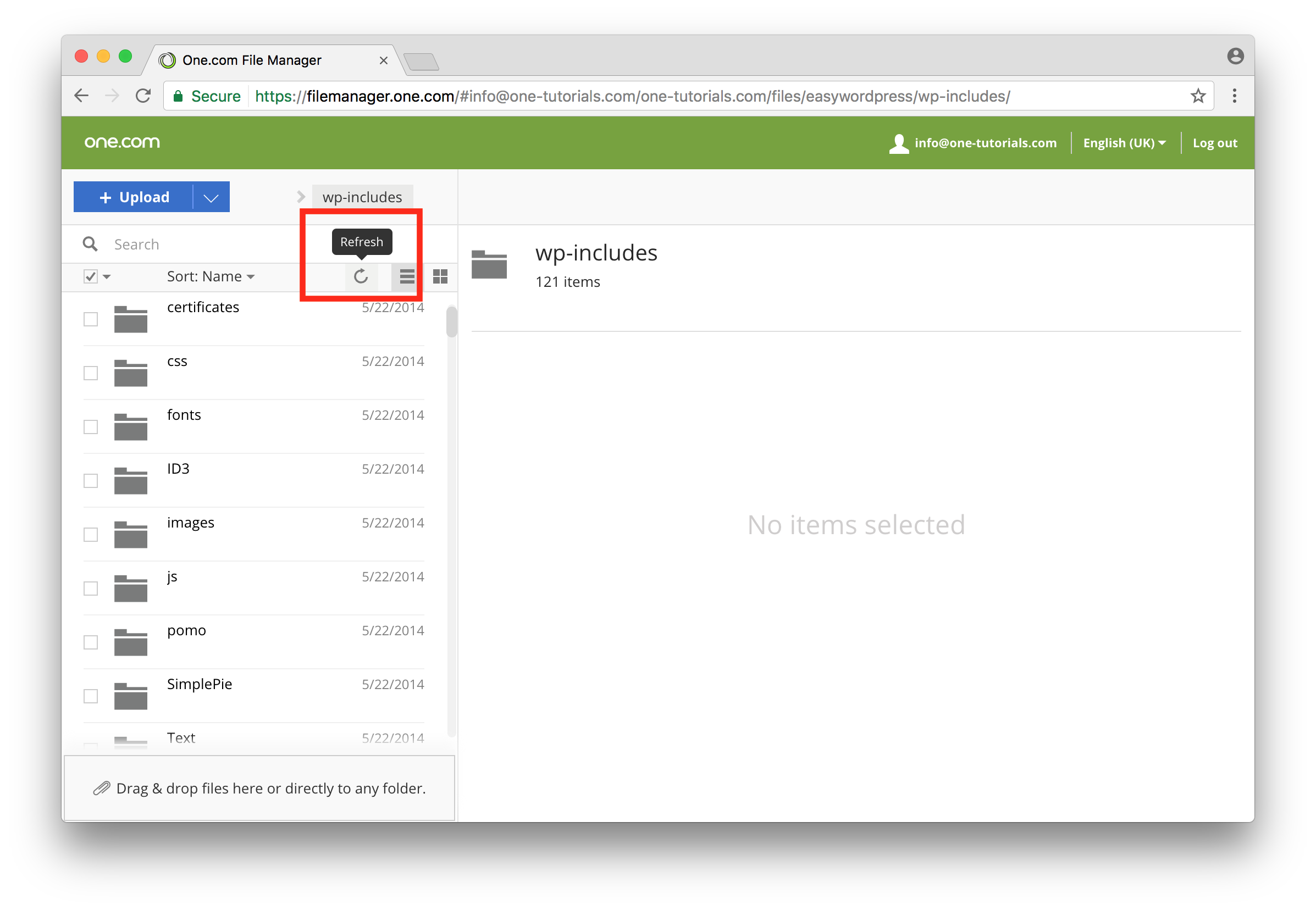 Using one.com File Manager – Support | one.com