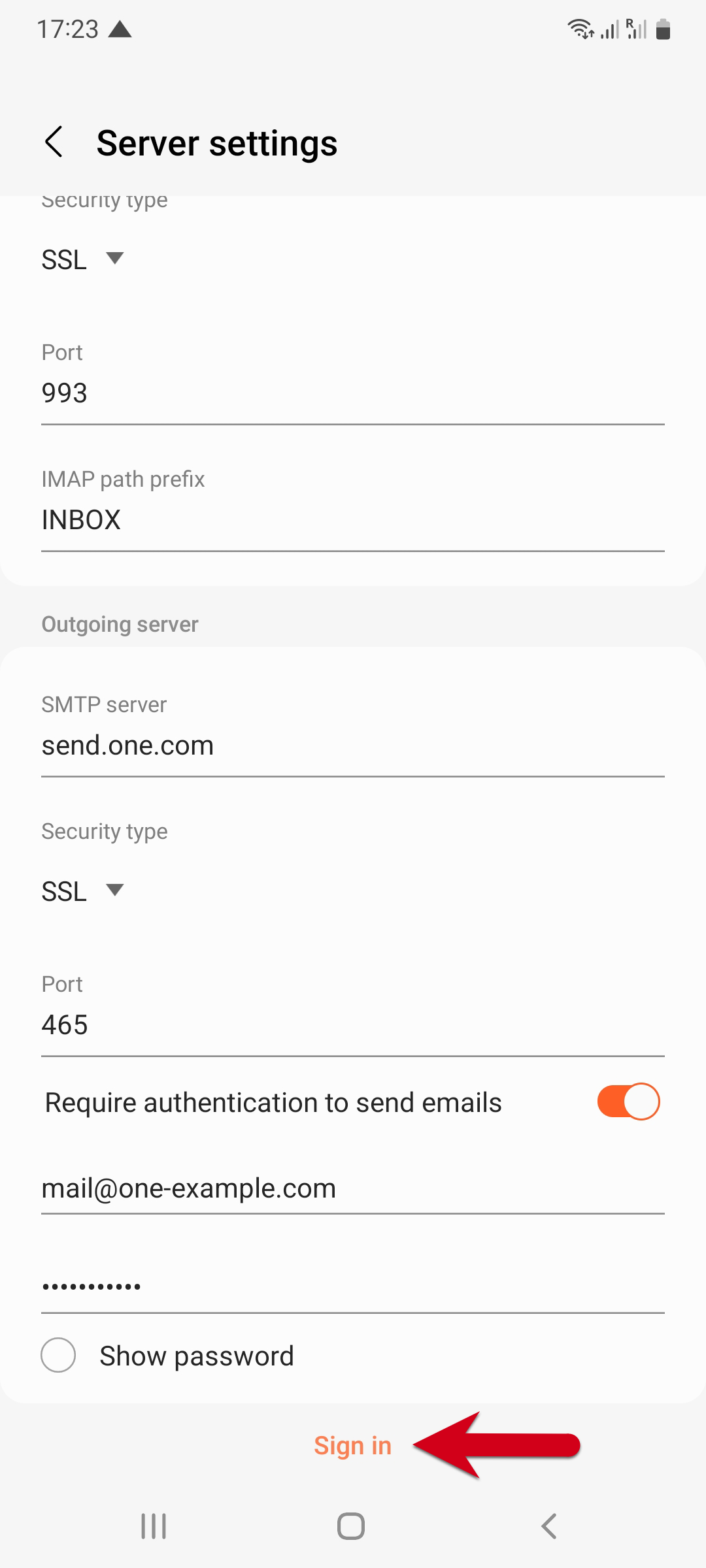 E-Mail in der Samsung-App auf Android einrichten – Hilfe | one.com