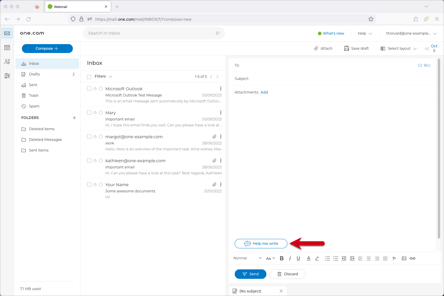 How to create impactful emails with Writing Assistant – Support | one.com