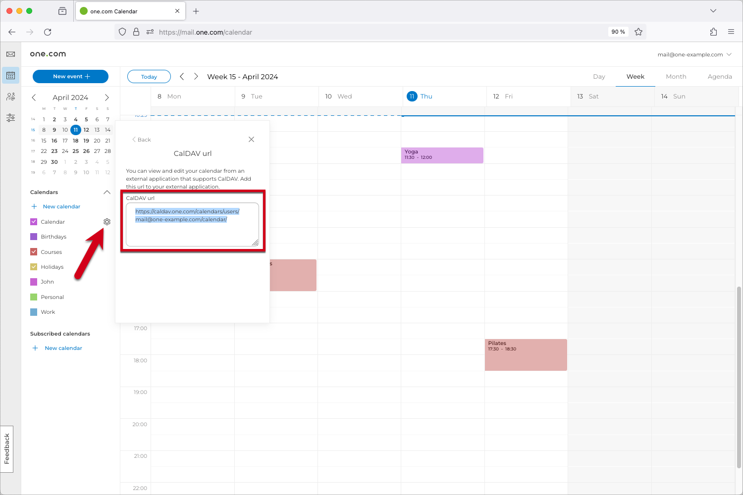 Configuración de Microsoft Outlook para Windows 2016 con CalDAV Synchronizer – Asistencia | one.com