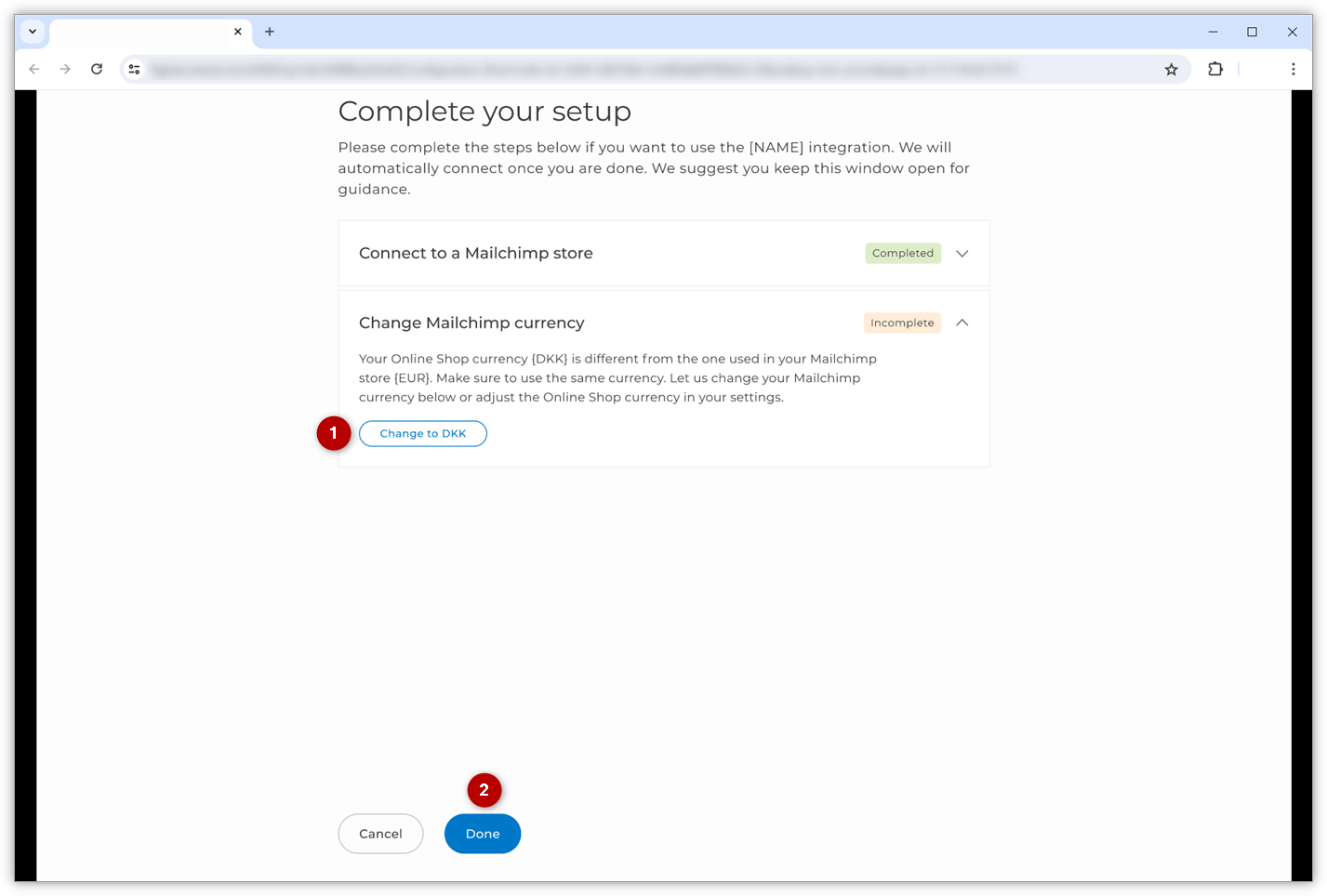 Using the Mailchimp integration in your Online Shop – Support | one.com