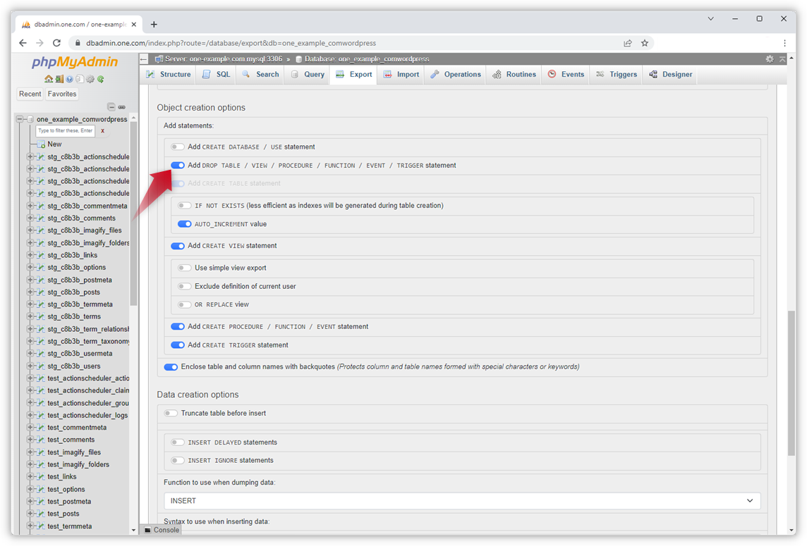 How do I make a backup of my database? – Support | one.com