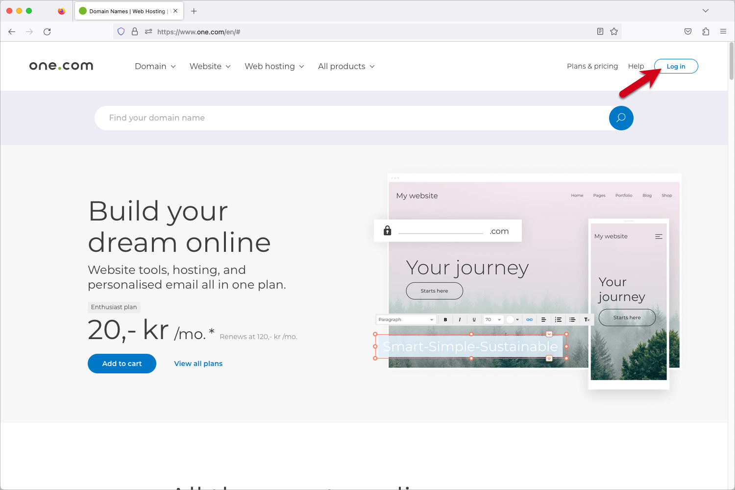 Använda Webbmail på one.com – Support | one.com