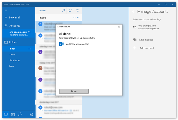 Setting up Mobile Sync on Windows 10 Mail – Support | one.com