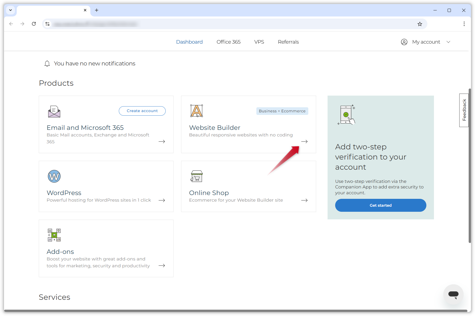 Hur ställer jag in en startsida i Hemsideprogrammet? – Support | one.com