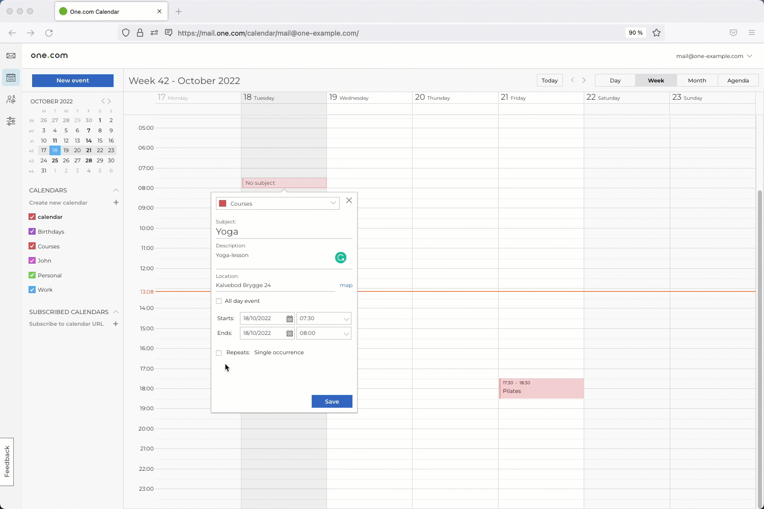 Wie Erstelle Ich Einen Termin Im Webmail Kalender Hilfe One